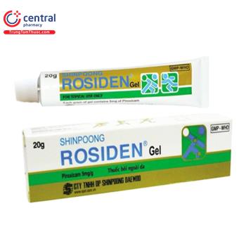 Thuốc Rosiden Gel 20g điều trị viêm khớp dạng khớp, thoái hóa khớp