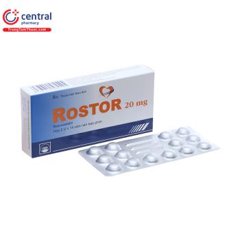 Thuốc Rostor 20mg Pymepharco giúp hạ cholesterol máu nguyên phát