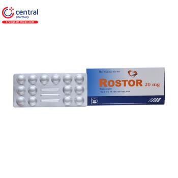 Thuốc Rostor 20mg Pymepharco giúp hạ cholesterol máu nguyên phát