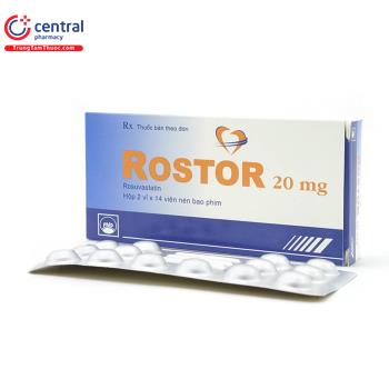 Thuốc Rostor 20mg Pymepharco giúp hạ cholesterol máu nguyên phát