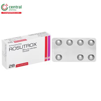 Thuốc Rosutrox 10mg - Điều trị tăng cholesterol máu nguyên phát
