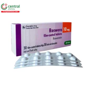 Thuốc Roswera 10mg điều trị tăng cholesterol máu nguyên phát