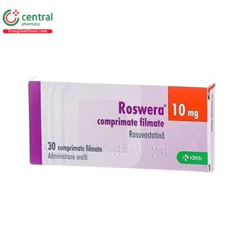 Thuốc Roswera 10mg điều trị tăng cholesterol máu nguyên phát