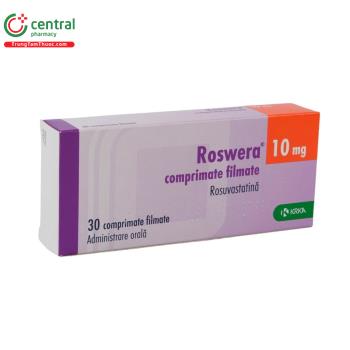 Thuốc Roswera 10mg điều trị tăng cholesterol máu nguyên phát