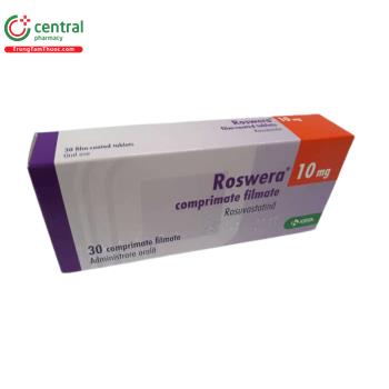 Thuốc Roswera 10mg điều trị tăng cholesterol máu nguyên phát