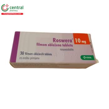 Thuốc Roswera 10mg điều trị tăng cholesterol máu nguyên phát
