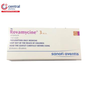 [CHÍNH HÃNG] Thuốc Rovamycine 3M.I.U. dự phòng viêm màng não