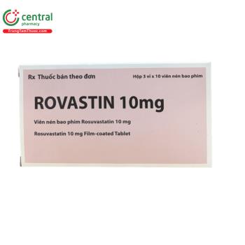 Thuốc Rovastin 10mg giúp kiểm soát Cholesterol máu, giảm nguy cơ tim mạch