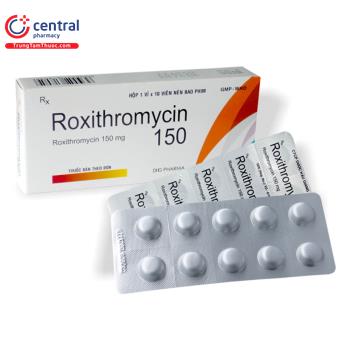 [CHÍNH HÃNG] Thuốc kháng sinh Roxithromycin 150 DHG