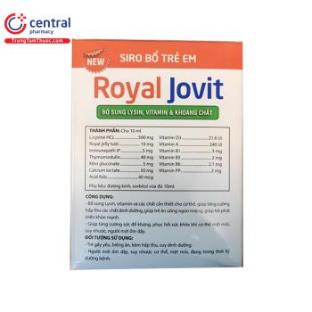 [CHÍNH HÃNG] Thuốc Royal Jovit (30 ống 10ml) giúp hấp thu dưỡng chất