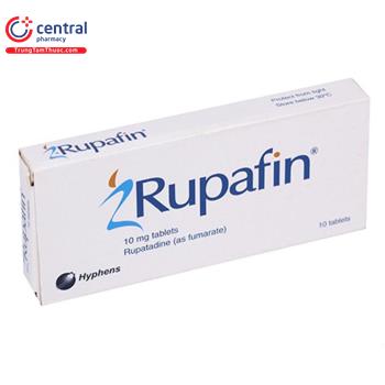 Thuốc Rupafin 10mg chống dị ứng: liều dùng, cách dùng, giá bán