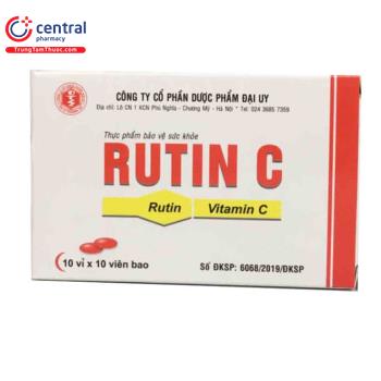 [CHÍNH HÃNG] Thuốc Rutin C Đại Uy: cung cấp Rutin và Vitamin C