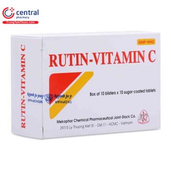 [CHÍNH HÃNG] Thuốc Rutin-Vitamin C Mekophar: điều trị thiếu Vitamin C