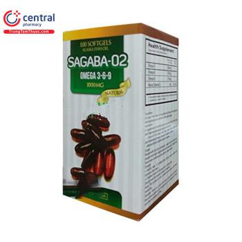 [CHÍNH HÃNG] Thuốc Sagaba-02 Omega 369: nâng cao trí não, bảo vệ tim