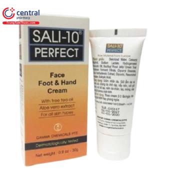 Thuốc Sali-10 Perfect 30g - kem trị khô da, nứt gót chân hiệu quả