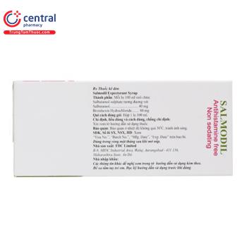 Thuốc Salmodil Expectorant Syrup - Thuốc làm giãn cơ trơn phế quản