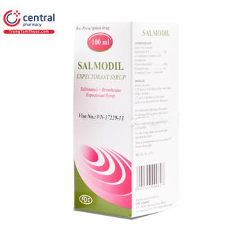 Thuốc Salmodil Expectorant Syrup - Thuốc làm giãn cơ trơn phế quản