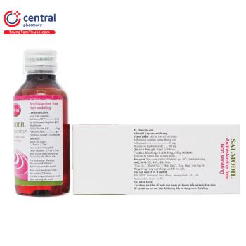 Thuốc Salmodil Expectorant Syrup - Thuốc làm giãn cơ trơn phế quản