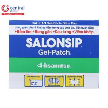 [CHÍNH HÃNG] Cao dán Salonsip Gel Patch giúp giảm đau, chống viêm