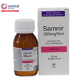 [CHÍNH HÃNG] Thuốc Samnir 250mg/5ml: chỉ định, liều dùng