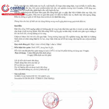 [CHÍNH HÃNG] Thuốc Samnir 250mg/5ml: chỉ định, liều dùng