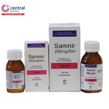 [CHÍNH HÃNG] Thuốc Samnir 250mg/5ml: chỉ định, liều dùng