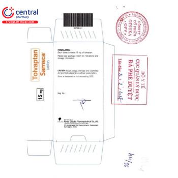 Thuốc Samsca 15mg - điều trị tình trạng hạ Natri huyết