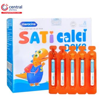 Thuốc Saticalci D3K2 hỗ trợ bổ sung canxi hữu cơ cho trẻ nhỏ