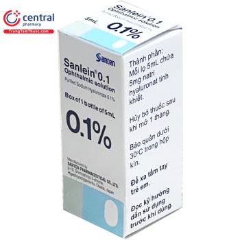 Thuốc Sanlein 0.1 - thuốc nhỏ mắt điều trị rối loạn biểu mô giác mạc