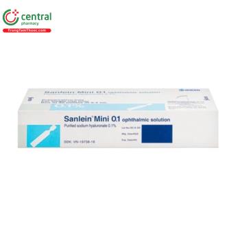 Thuốc Sanlein Mini 0.1 - điều trị rối loạn biểu mô kết-giác mạc