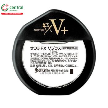 Thuốc nhỏ mắt Sante FX V+ 12ml của Nhật giảm khô mắt, mỏi mắt, nhức mắt