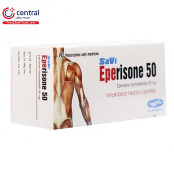 Savi Eperisone 50 - Thuốc giãn cơ điều trị đau nhức xương khớp