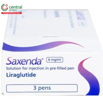 Bút tiêm giảm cân Saxenda 6mg/ml Novo Nordisk hỗ trợ chế độ ăn giảm calo