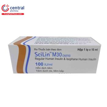 [CHÍNH HÃNG] Thuốc Scilin M30 100IU/ml 10ml - Điều trị đái tháo đường