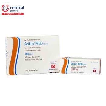 [CHÍNH HÃNG] Thuốc Scilin M30 100IU/ml 10ml - Điều trị đái tháo đường