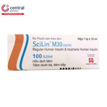 [CHÍNH HÃNG] Thuốc Scilin M30 100IU/ml 10ml - Điều trị đái tháo đường