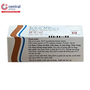Thuốc Scilin M30 (30/70) 40IU/ml - thuốc điều trị tiểu đường