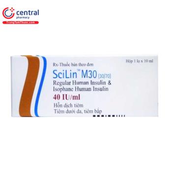 Thuốc Scilin M30 (30/70) 40IU/ml - thuốc điều trị tiểu đường