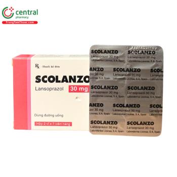 Thuốc điều trị viêm loét dạ dày Scolanzo 30mg: tác dụng - liều dùng