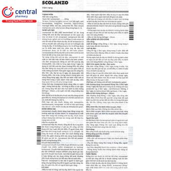 Thuốc điều trị viêm loét dạ dày Scolanzo 30mg: tác dụng - liều dùng