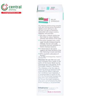 Dầu gội đầu giảm gàu Extreme Dry Skin Relief Shampoo 5% Urea Sebamed 200ml