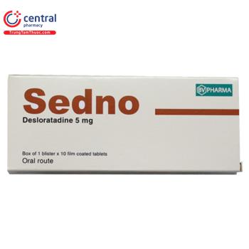 Thuốc Sedno (vỉ)- điều trị dị ứng: cách dùng, lưu ý khi sử dụng