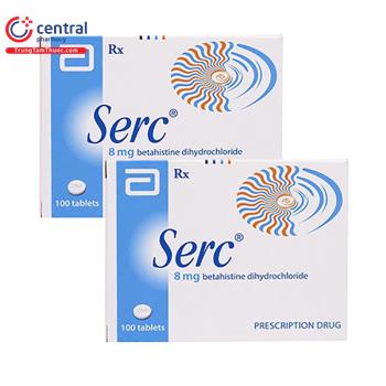 Thuốc Serc 8mg điều trị chóng mặt do nguyên nhân tiền đình