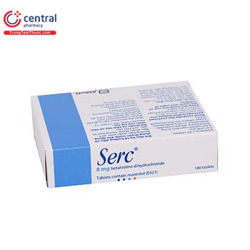Thuốc Serc 8mg điều trị chóng mặt do nguyên nhân tiền đình