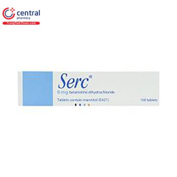 Thuốc Serc 8mg điều trị chóng mặt do nguyên nhân tiền đình