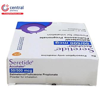 [CHÍNH HÃNG] Thuốc Seretide Accuhaler 50/500mcg điều trị hen phế quản