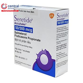 [CHÍNH HÃNG] Thuốc Seretide Accuhaler 50/500mcg điều trị hen phế quản