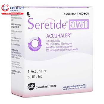 [CHÍNH HÃNG] Thuốc Seretide Accuhaler 50/250mcg điều trị hen phế quản