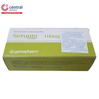 [CHÍNH HÃNG] Thuốc Seropin 100mg- Thuốc điều trị tâm thần phân liệt