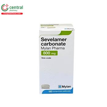 Thuốc Sevelamer Carbonate 800mg Mylan Pharma - điều trị tình trạng tăng phospho máu